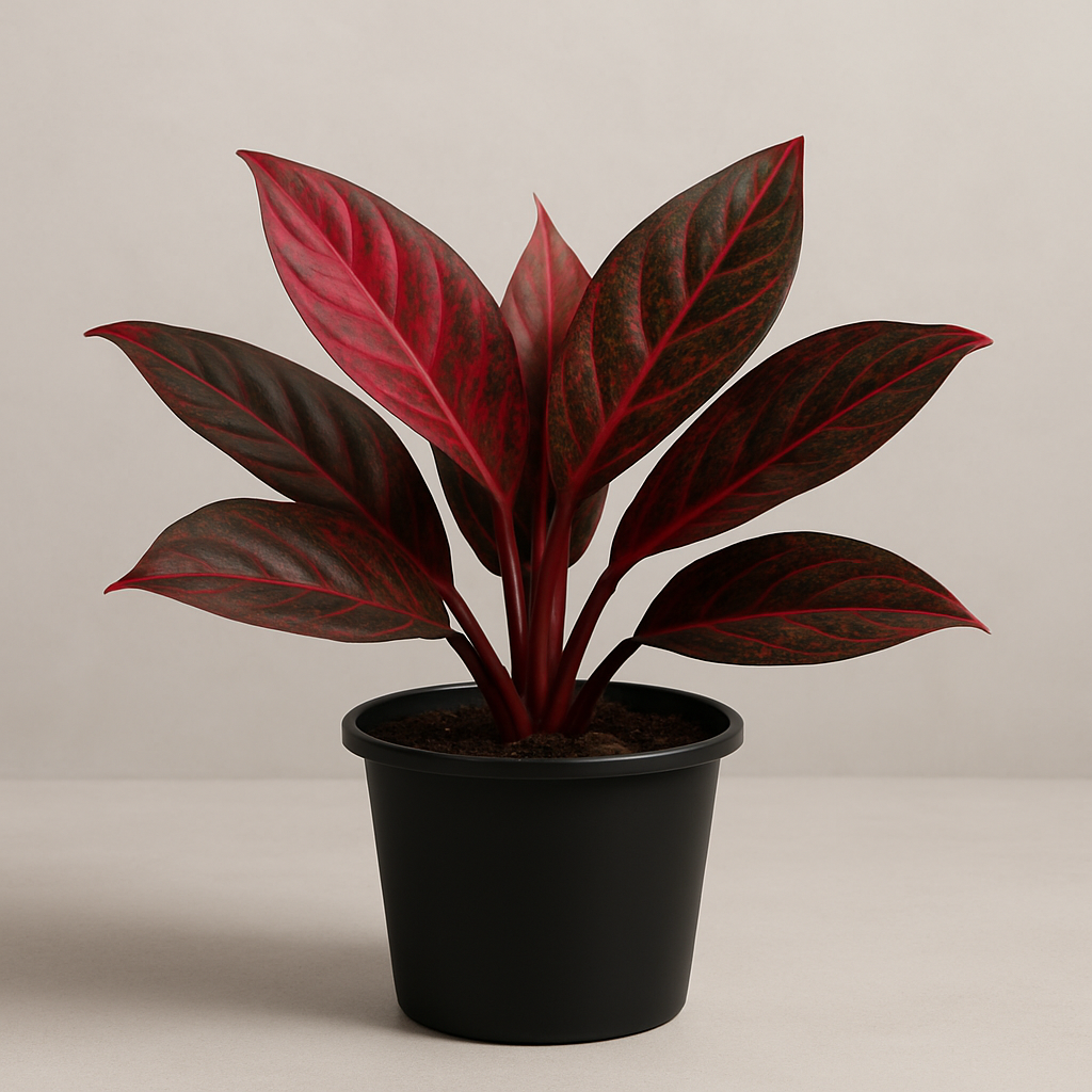 Aglaonema Maroon Beauty – A Bold Indoor Plant with Lush Tropical Elega ...